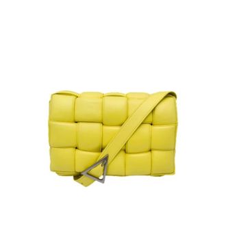 Bottega Veneta Sac bandouli&egrave;re en cuir Pre-owned - Femme - Pre-owned - Jaune - Taille: ONE Size