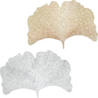 Lurrose 2 Stück Teiliges Tischset aus PVC Hitzebeständig rutschfest Wasser Ölbeständig Dekoratives Platzdeckchen für Haushalt Bar Restaurant Abwaschbar Prakti