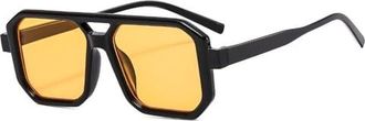 Generic Lunettes De Soleil Carr&eacute;es For Hommes, For La Conduite, Les Vacances En Plein Air, D&eacute;placements Quotidiens For Femmes(Yellow)