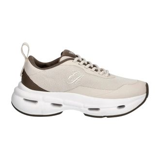 Emporio Armani Baskets en maille - Femme - Chaussures - Beige - Taille: 39 EU