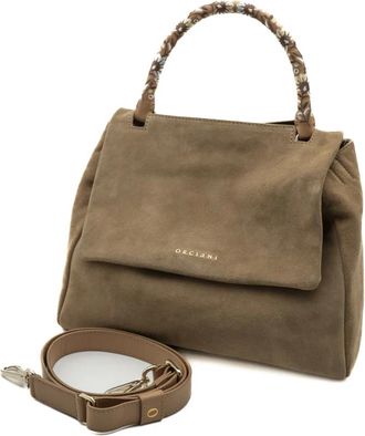 Orciani Femme, Sacs, Beige, Taille: ONE Size Sveva Midi Shoulder Bag
