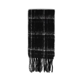 Our Legacy Fuzzy Alpaca Check Estate Scarf