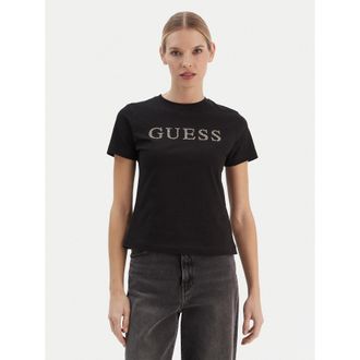 Guess T-Shirt V6RI20 J1314 Schwarz Regular Fit
