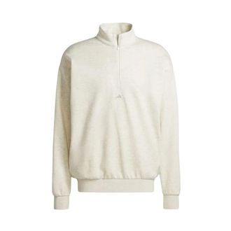 adidas Homme, Sweatshirts et sweats à capuche, Blanc, Taille: 2XL Veste à demi-zip
