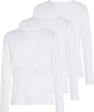 Tommy Hilfiger T-Shirt 3P LS Tee (Packung, 3er-Pack) mit Markenlabel