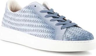 Rosso E Nero Herren Sneaker blau Glattleder
