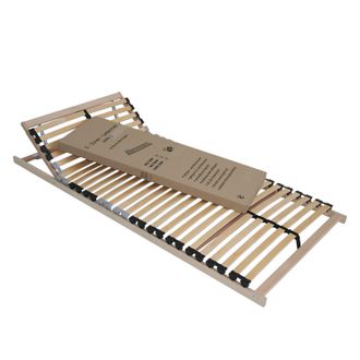 Beco home24 Lattenrost Easy Star verstellbar 90 x 200cm Querholme: Massivholz Buche, naturbelassen Au&szlig;enholme: Massivholz Birke, naturbelassen