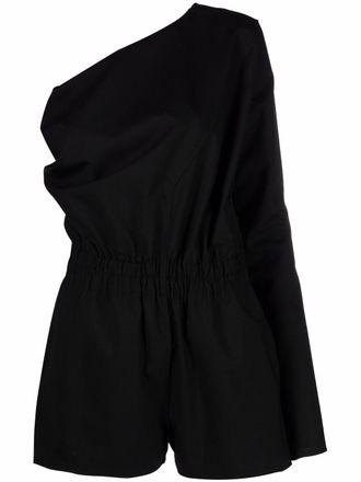 Rick Owens combishort &agrave; design &agrave; une &eacute;paule - Noir