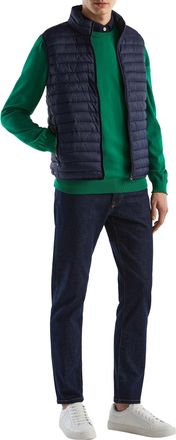 Benetton Herren Weste 2ba2uj005 Jacke, Nachtblau 016, XL