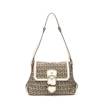 Fendi Crossbody Bags - Bicolor Shoulder Flap - Gr. unisize - in Wei&szlig; - f&uuml;r Damen