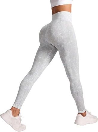 Generic Legging de sport pour femme - Taille haute - Contr&ocirc;le du ventre - Pantalon de yoga pour femme - Legging de sport sans couture - Legging de sport push-