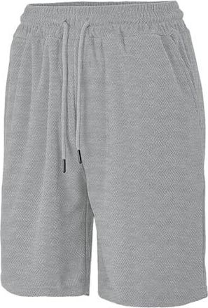 Generic Short en jersey pour homme avec cordon de serrage et taille &eacute;lastique, coupe d&eacute;contract&eacute;e, confortable, respirant, solide, d&eacute;contract&eacute;, fitness, joggi