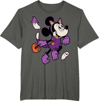 Disney Minnie Mouse in Cat Costume Spooky Cute Halloween T-Shirt