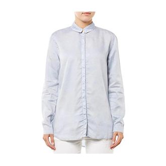 Tommy Hilfiger Drapierte kastenf&ouml;rmige Bluse - - Blouses & Shirts - Damen - Blau - XS