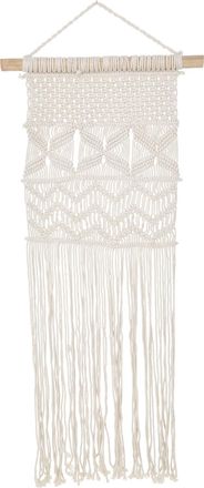 Guru Shop Makramee Wandbehang/Wanddekoration im Boho Stil, Baumwolle - Design 5, 100x45x2 cm
