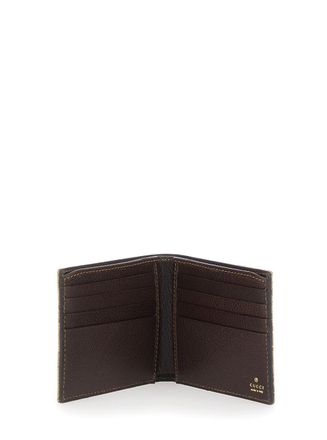 Gucci Mens Bi-Fold Wallet Beige Gg Canvas