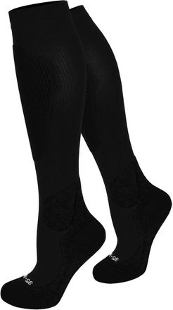 Normani 2 Paar Erstklassige Kompressions Skisocken Ski Kniestrümpfe mit Spezialpolsterrung zum vermeiden von Druckstellen Farbe Sport/Schwarz Größe 35/38