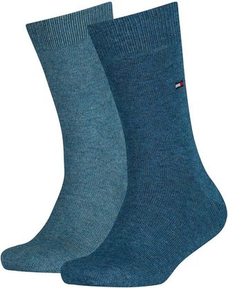 Tommy Hilfiger Unisex Kinder Basic Socken, 2erPack, Jeans, 23-26