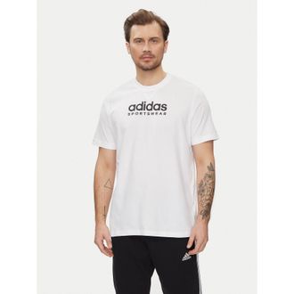 adidas T-Shirt All SZN Graphic T-Shirt IC9821 Wei&szlig; Loose Fit