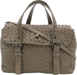 Bottega Veneta Sac bandouli&egrave;re Pre-owned - Femme - Pre-owned - Gris - Taille: ONE Size
