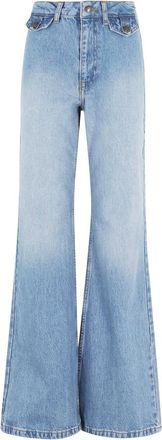 Rotate Rotate Birger Christensen, Femme, Jeans, Bleu, Taille: W24 Flared Highwaisted Jeans