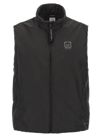 C.P. Company Pertex Ripstop Padded Vest - Black