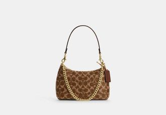 Coach Teri Schultertasche Aus Signature-Satin