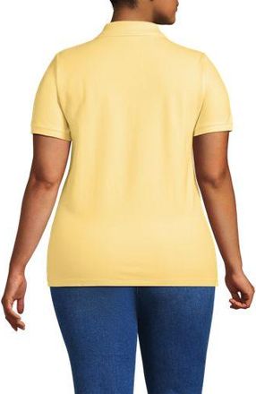 Lands End Piqu&eacute;-Poloshirt, Damen, Gr&ouml;&szlig;e:3X plus, Gelb, by Lands End