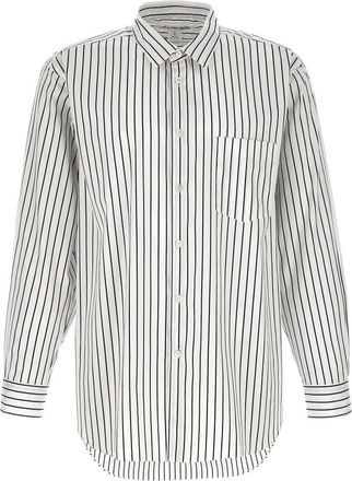 Comme Des Gar&ccedil;ons Homme, Chemises, Multicolore, Taille: S Chemise Ray&eacute;e en Popeline de Coton