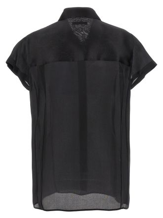 Khaite Womens Black Silk Blouse
