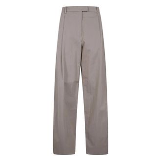 Magda Butrym Femme, Pantalons, Beige, Taille: 36 FR Pantalon Large