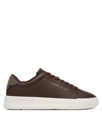 Tommy Hilfiger Sneakers Th Court Lth Detail Ess FM0FM05367 Braun