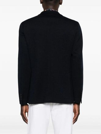 Tagliatore Virgin Wool Blazer - Blue