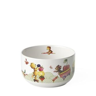 Villeroy & Boch Hungry as a Bear Bol à muesli, 440 ml, Porcelaine Premium, Blanc/Multicolore