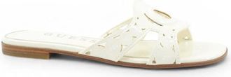 Guess Femme, Chaussures, Blanc, Taille: 35 EU Ciesta Logo Sandales