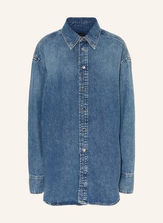 Haikure Haikure Oversized-Jeansbluse Victoria blau