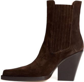 PARIS TEXAS Femme, Chaussures, Brun, Taille: 39 1/2 EU &Eacute;l&eacute;gantes Bottines Marrone