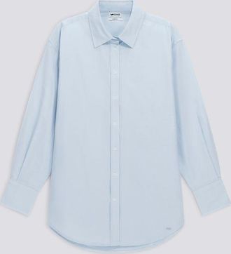 Gas Damen KAELY LONG Hemd blau