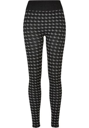 Urban Classics Damen Ladies Seamless Heritage Leggings blackhoundstooth, S/M
