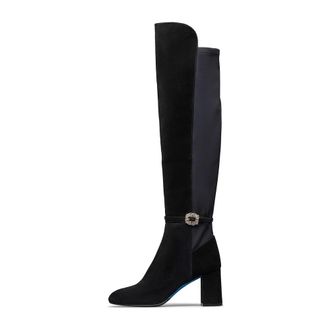 Loriblu Overknee-Stiefel aus Wildleder - - Shoes - Damen - Schwarzk - 35 EU
