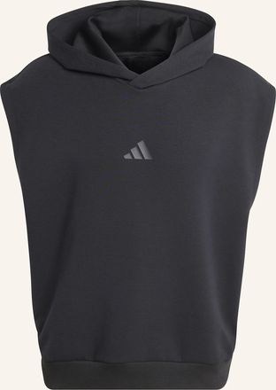 adidas Soft Lux Kapuzenweste schwarz