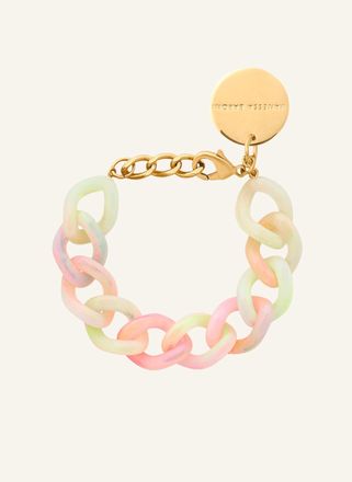 Vanessa Baroni Vanessa Baroni Armband Mini Flat Chain Bracelet Neon Rainbow By Glambou gold