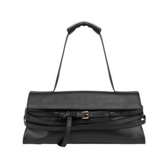 Moschino Femme, Sacs, Noir, Taille: ONE Size Tie Me Shoulder Bag