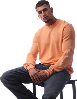 HUGO BOSS Pullover Top f&uuml;r Herren, Rundhalsausschnitt, Leger, Regul&auml;r (Pastell-Orange)