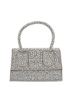 Faina Handtasche Handtasche Frauen Schwarz Silber