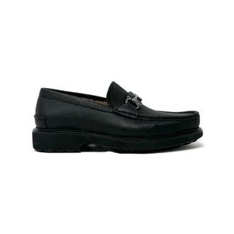 Ferragamo Homme, Chaussures, Noir, Taille: 41 1/2 EU Mocassins Glasgow en cuir