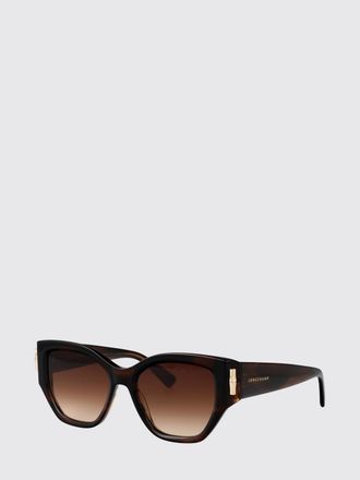 Longchamp Lunettes de soleil oversize &eacute;caille de tortue en goutte avec logo