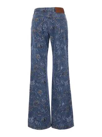 Etro Womens Jeans Flared Multicolour Cotton