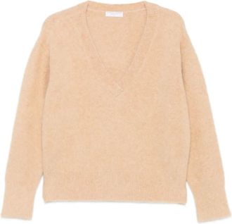 Majestic Filatures pull à col v - Tons neutres