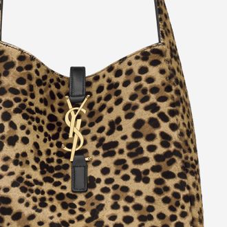 Saint Laurent Womens 5 &Agrave; 7 Bea Pony Leather Calfskin Shoulder Bags